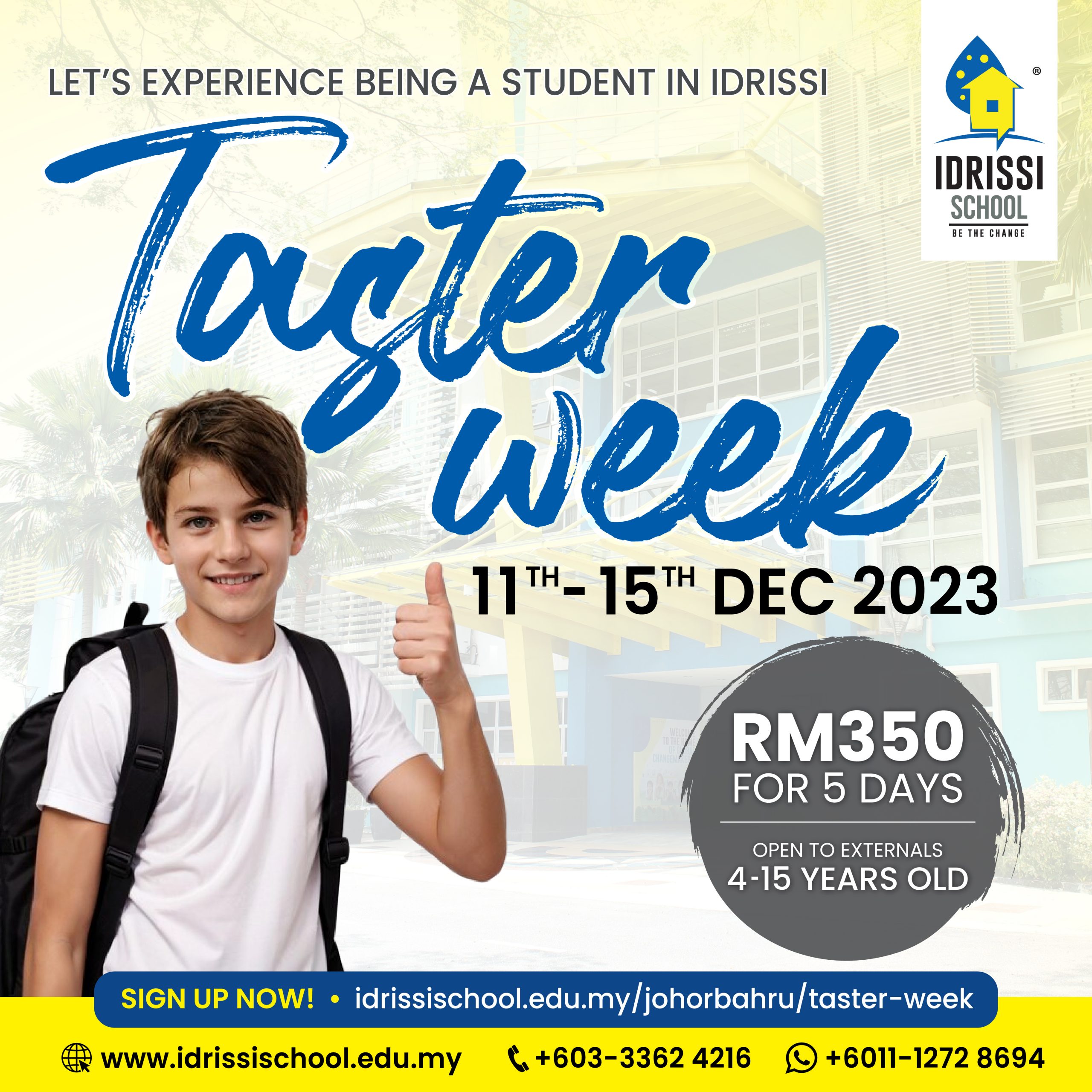 Taster Week - Sign Up for Taster Week Today!